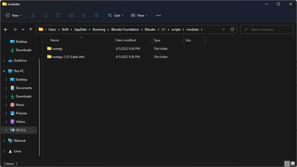 [Blender] numpyのエラーでプライグインを有効化できない場合の対処方法 - arch4e - arch4e